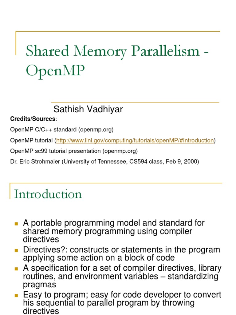 Open MP | PDF | Parallel Computing | Computer Programming