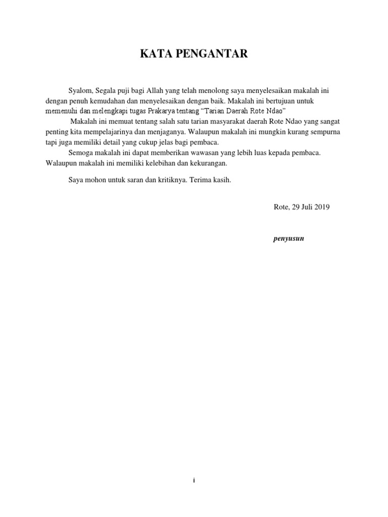 Contoh Kata Pengantar | PDF | Kajian Bahasa Asing | Griya & Taman