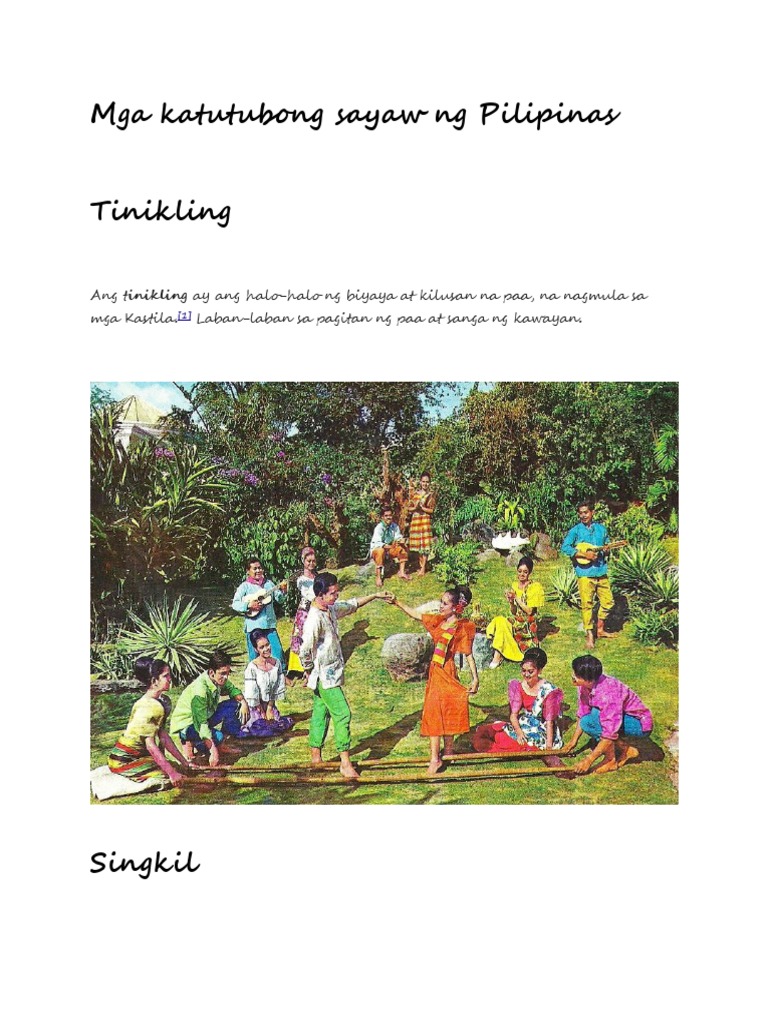 Mga Katutubong Sayaw NG Pilipinas | PDF