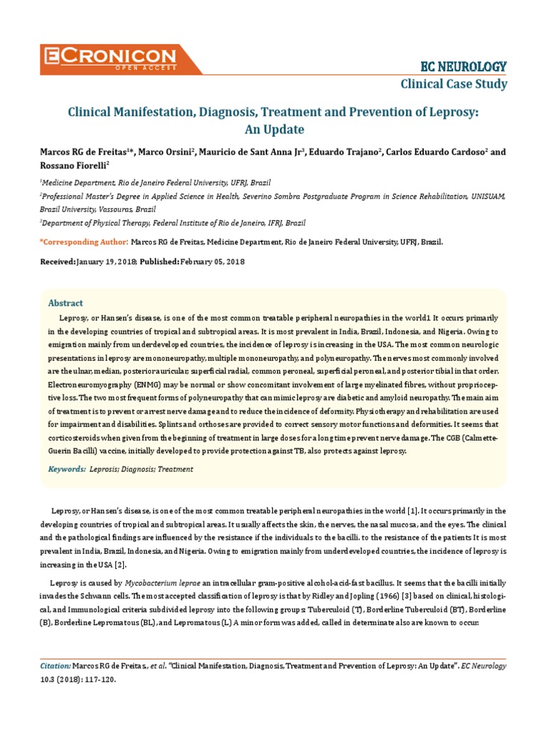 Ecne 10 00295 | PDF | Peripheral Neuropathy | Leprosy