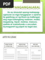 Mga Bahagi NG Liham | PDF