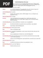 Little Red Riding Hood Script | PDF | Little Red Riding Hood