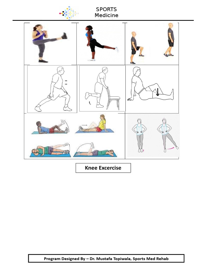 Knee Excercise For Physio | PDF | Wellness