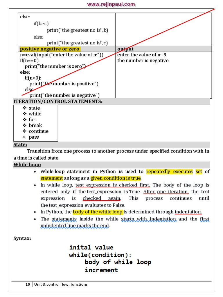 Positive Negative or Zero Output: Else: If (B C) : Print ("The Greatest ...