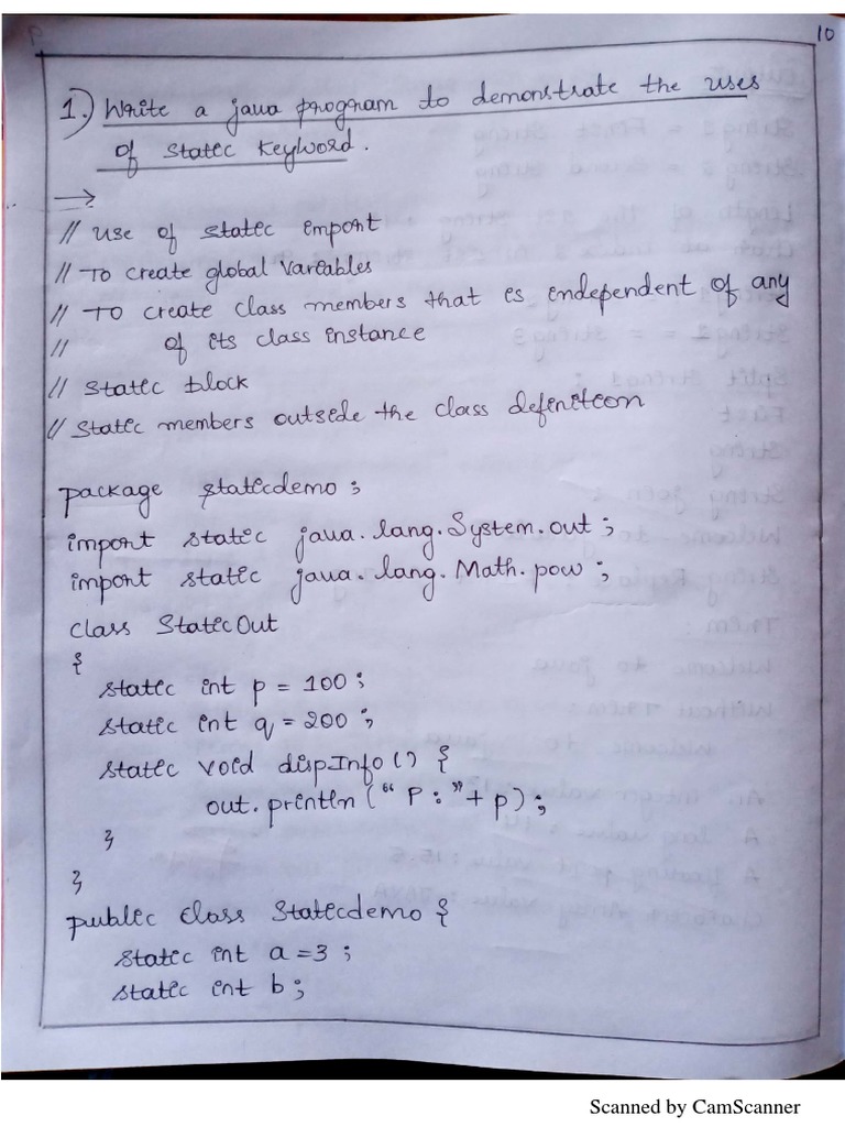 Java Final, Static, Methodover | PDF