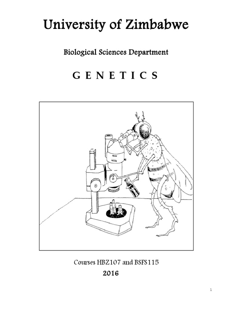 University of Zimbabwe: G E N E T I C S | PDF | Dominance (Genetics ...