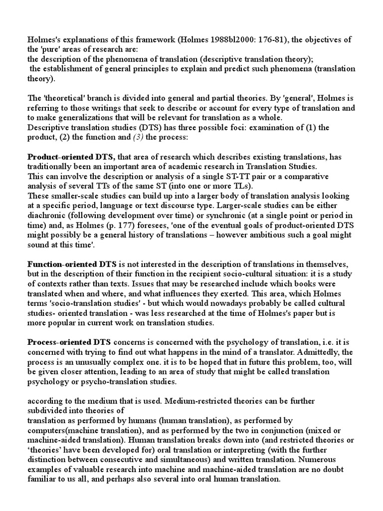 Translation Handout 2 | PDF | Translations | Theory