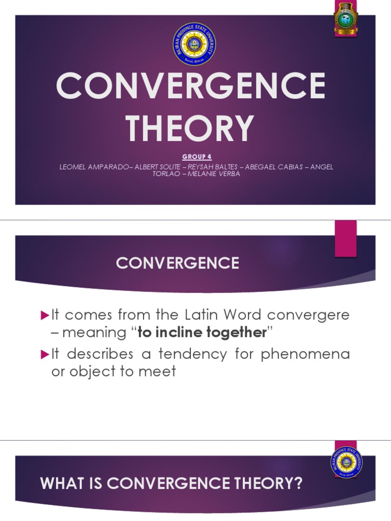 Convergence Theory: Leomel Amparado - Albert Solite - Reysah Baltes ...