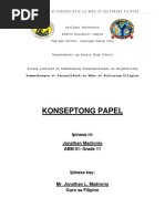 Halimbawa NG Isang Konseptong Papel | PDF