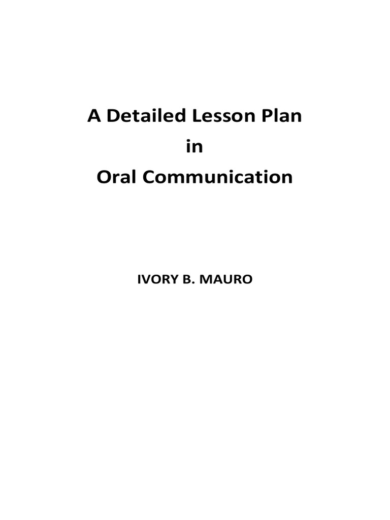DLP Oral Communication | PDF | Neuropsychology | Communication