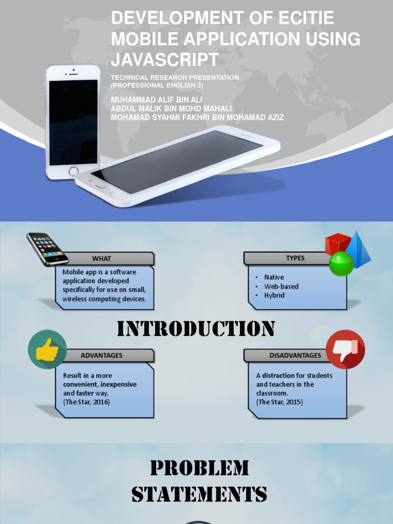 Development of ECITIE Mobile Application Using JavaScript | PDF ...