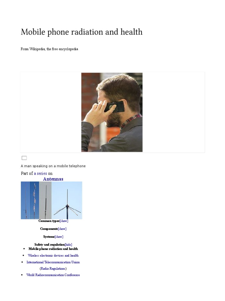 Mobile Phone Radiation and Health: Antennas | PDF | Base Station ...