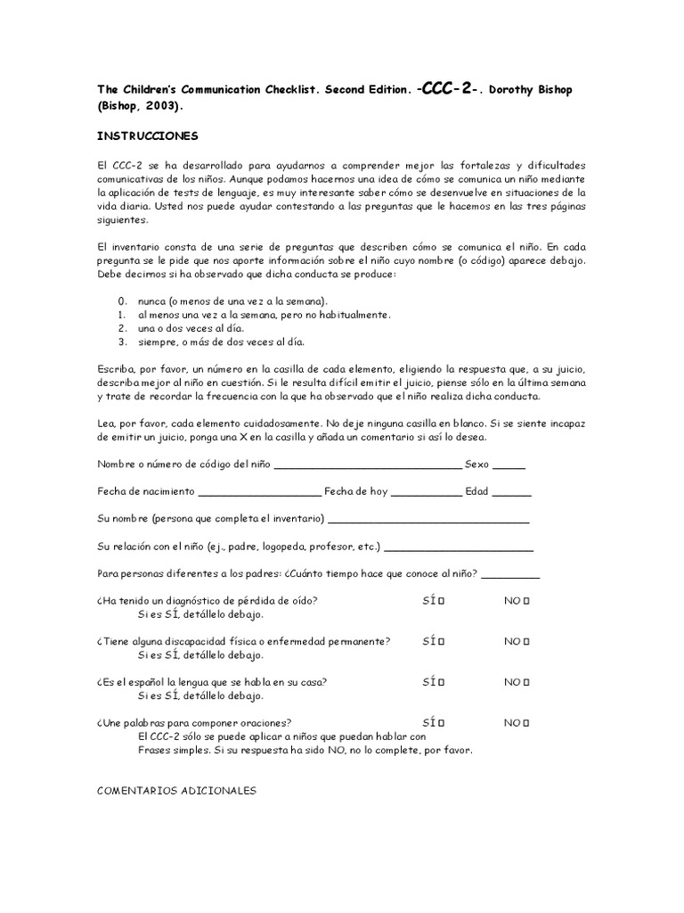 CCC 2 Spanish | PDF | Comunicación