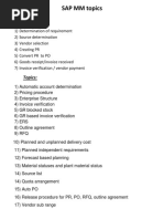 SAP MM (Material Management) Transaction Code List | PDF | Supply Chain ...