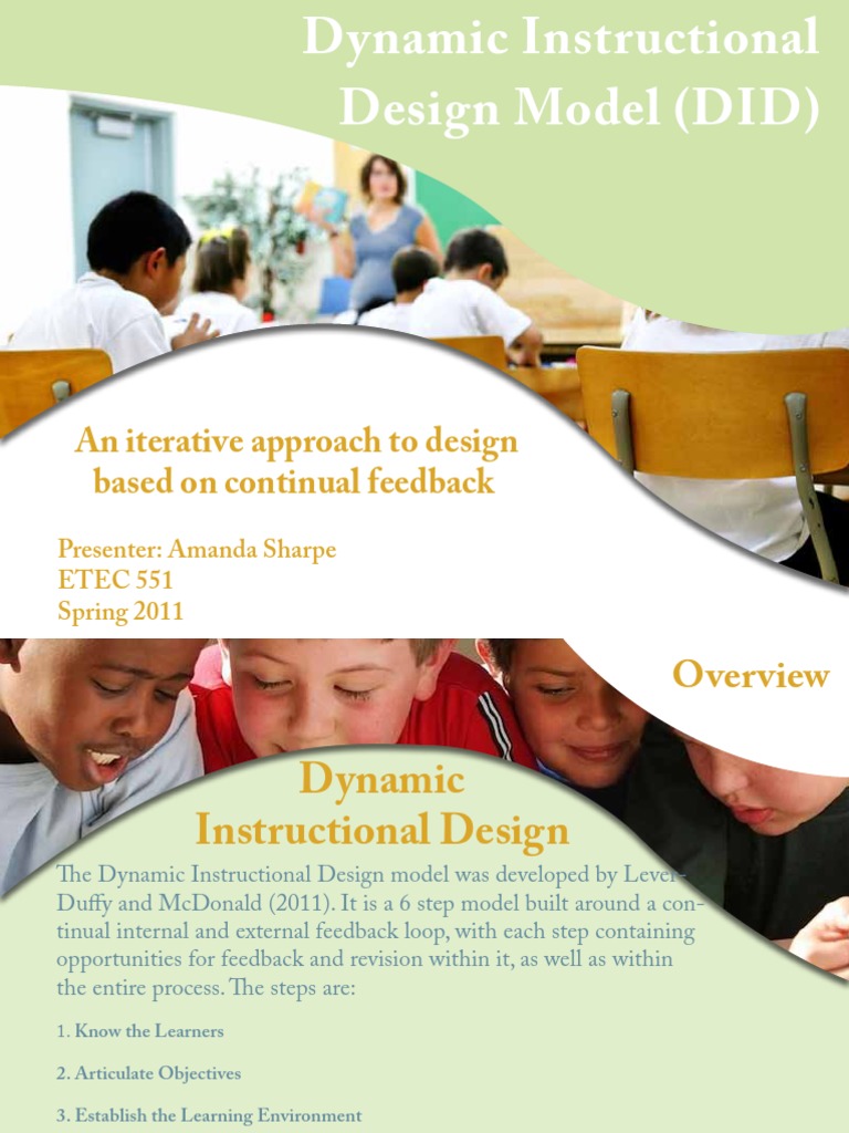 DID Presentation PDF | PDF | Instructional Design | Educational Assessment