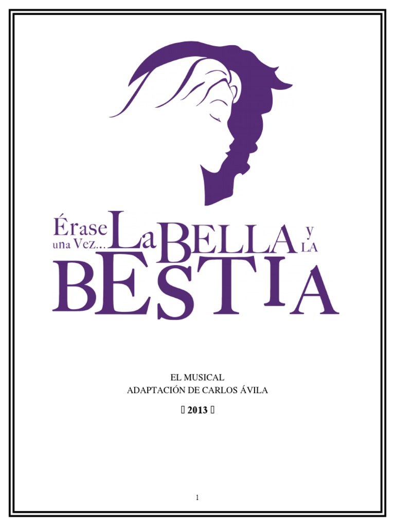 Letras del Musical "La Bella y la Bestia" | PDF | Belleza