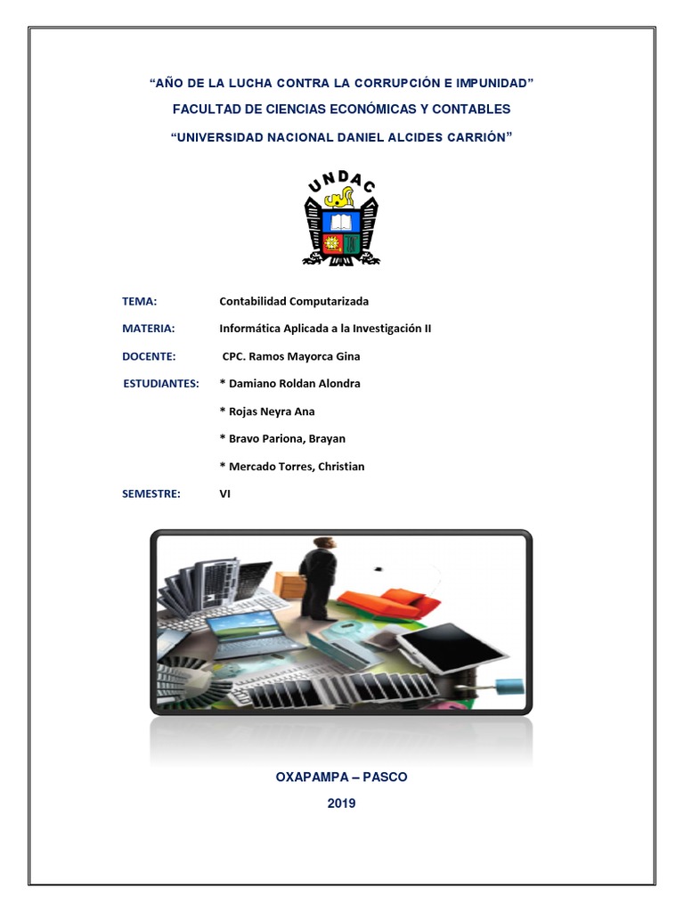 Contabilidad Computarizada: Ventajas y Uso | PDF | Contabilidad | Software