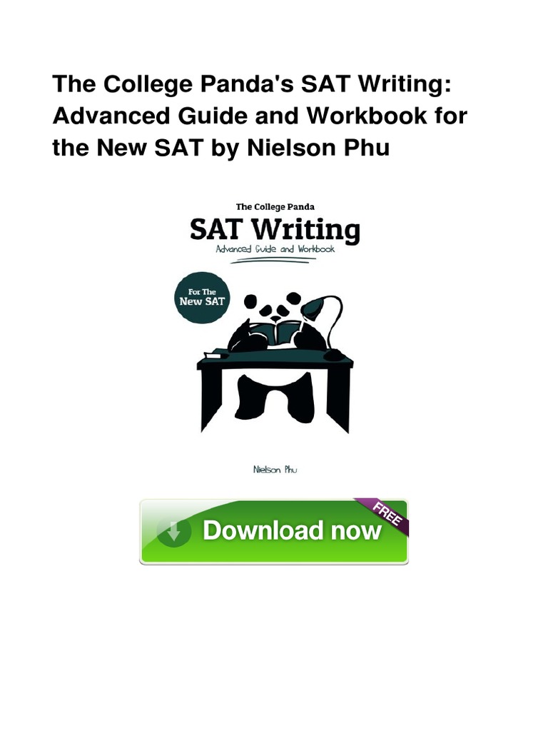 The College Pandas SAT Writing Advanced | PDF | Books
