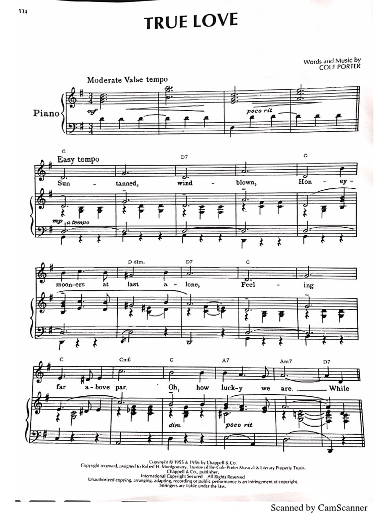 True Love - Cole Potter | PDF