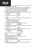 COOKERY 10 Diagnostic Test With TOS | PDF | Cooking | Meat