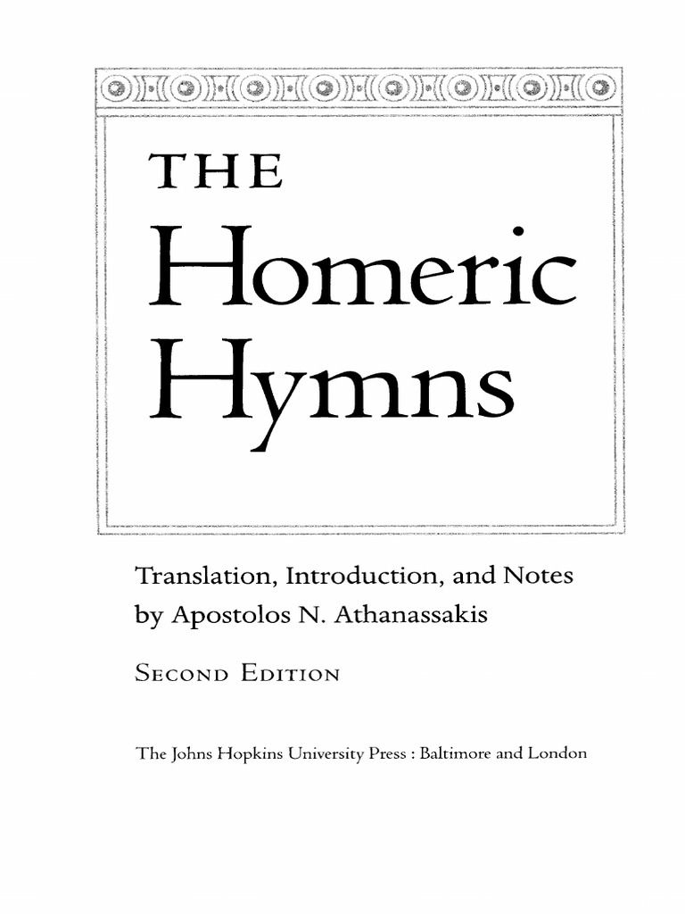 Homeric Hymn To Apollo | PDF