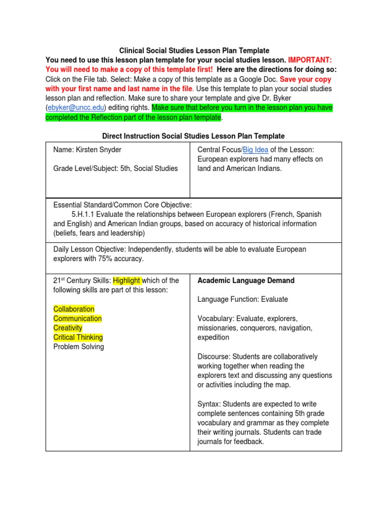 Ss Lesson Plan | PDF | Textbook | Lesson Plan