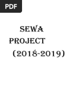 Class 9 Sewa Project Edited | PDF | Physical Fitness | Endurance
