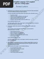 Cambridge O Level 1123 English Language Specimen Mark Scheme 1 For ...