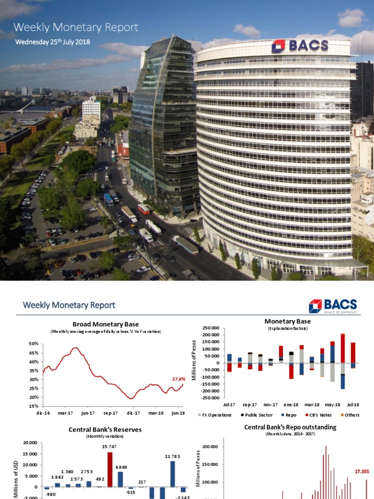 BACS Weekly Monetary Report 25-07-18 | PDF | Interest Rates | Central Banks