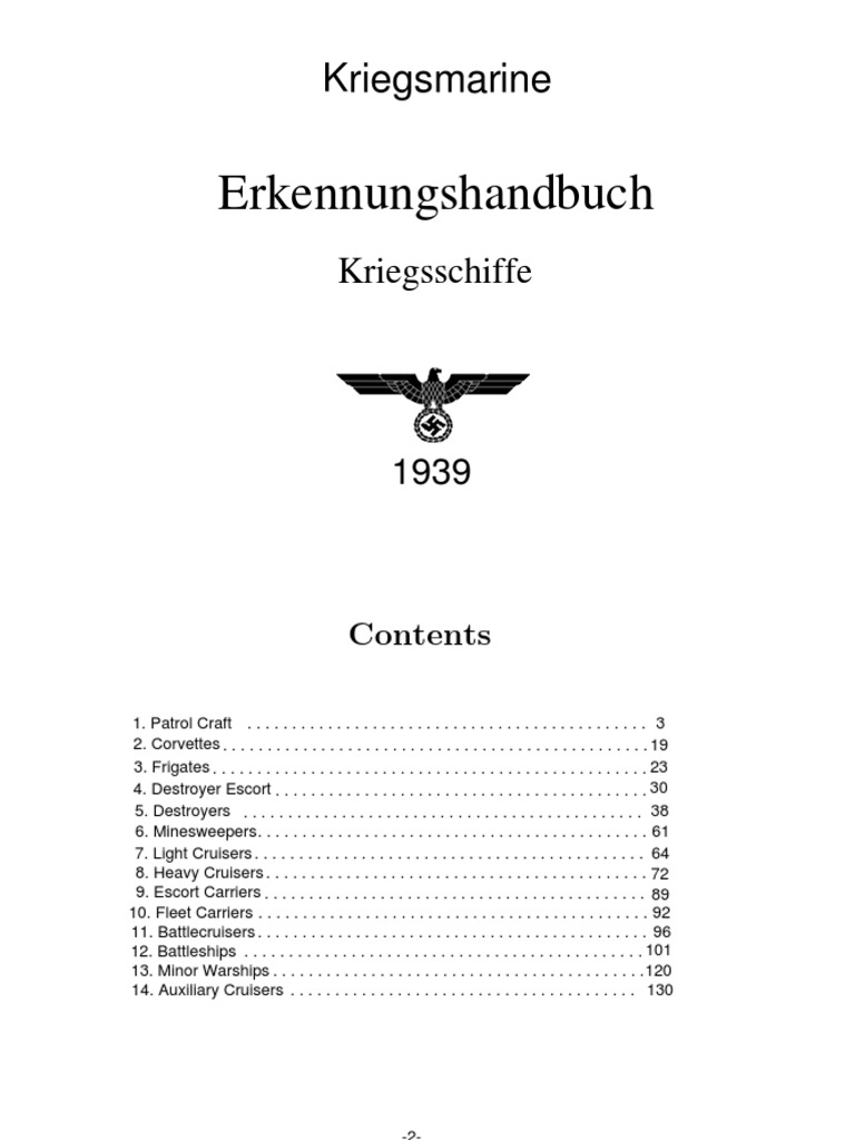 Warship Recognition Manual | PDF | Warships | Ships