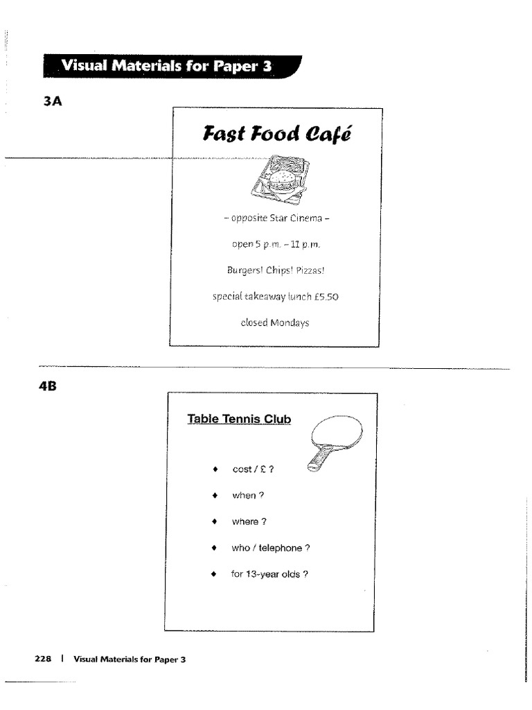 Ket Speaking Practice | PDF
