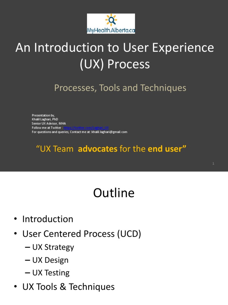 Introduction To UX Design | PDF | Usability | User Experience