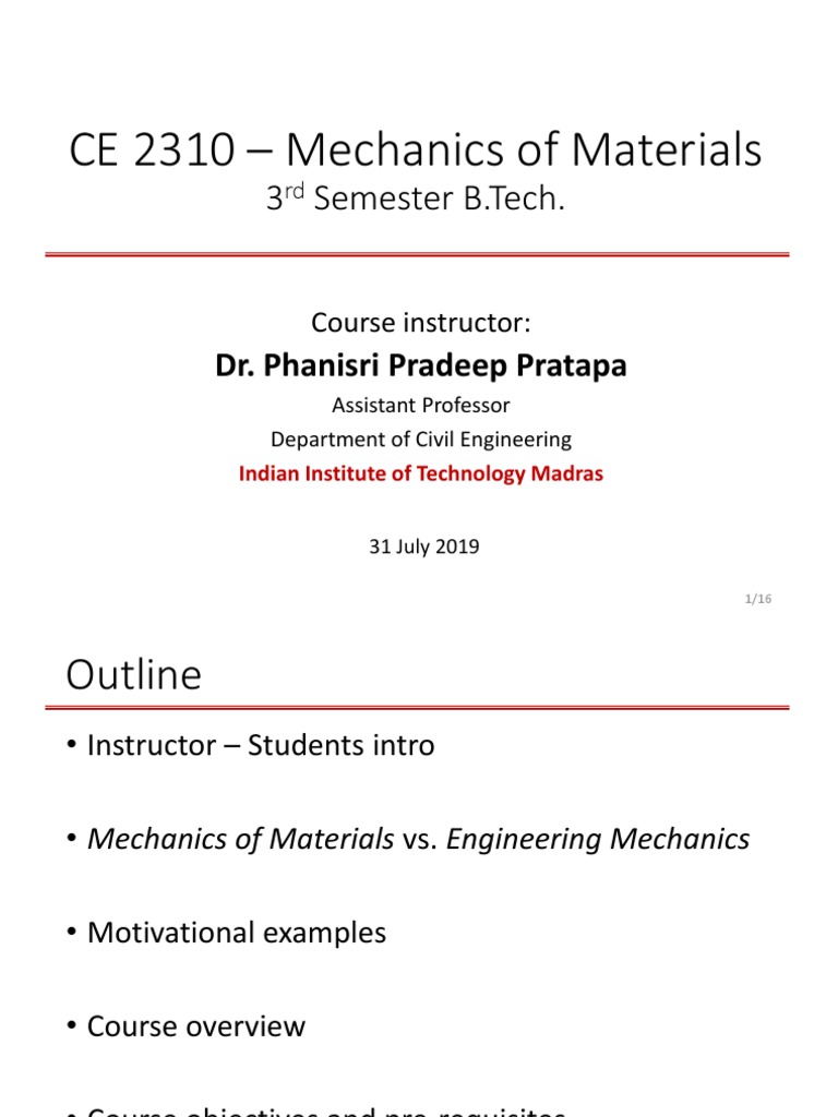 Chapter 1 | PDF | Strength Of Materials | Deformation (Engineering)