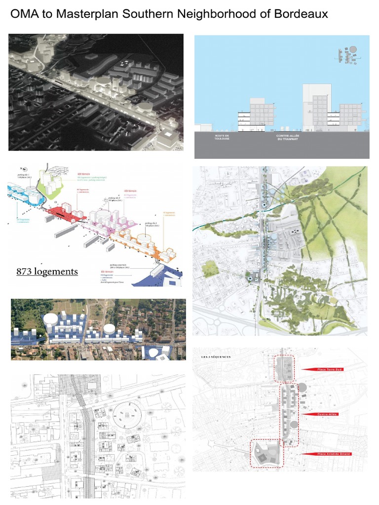 OMA Masterplans Southern Neighborhood Bordeaux | PDF