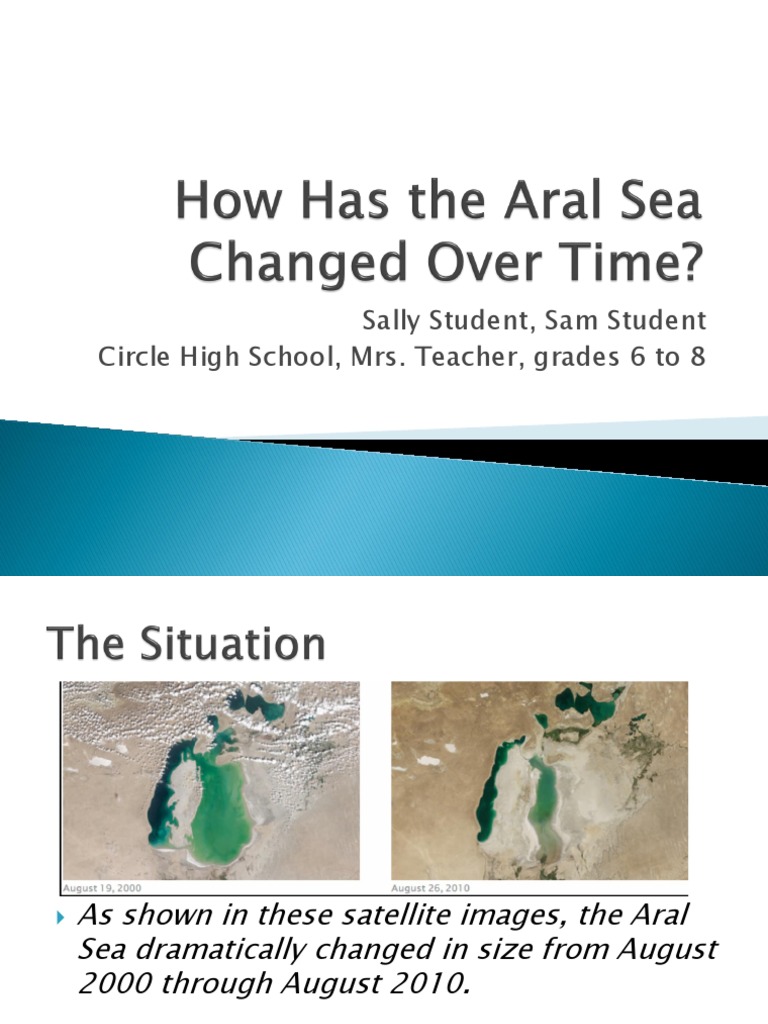 The Shrinking Sea: Analyzing Satellite Images to Chart the Dramatic ...