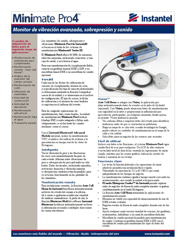 Minimate Pro Specifications Spanish | PDF | Micrófono | Computación en ...