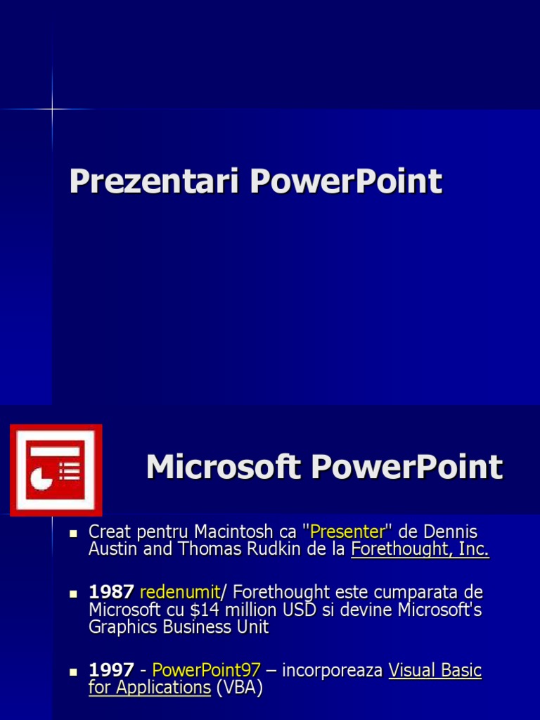 Prezentari PowerPoint | PDF