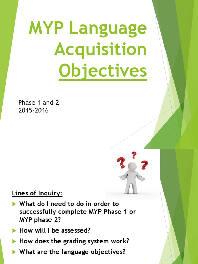 MYP Language Acquisition | PDF | Communication | Linguistics