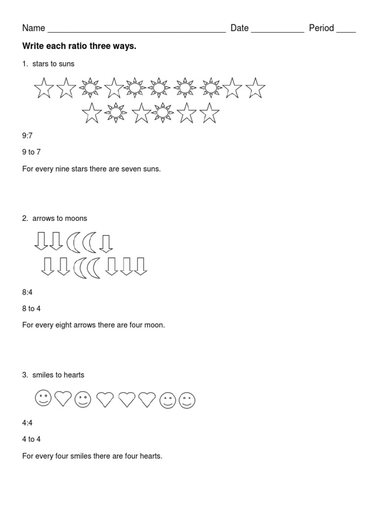 Ratios Three Ways Answer Key | PDF | Language Arts & Discipline