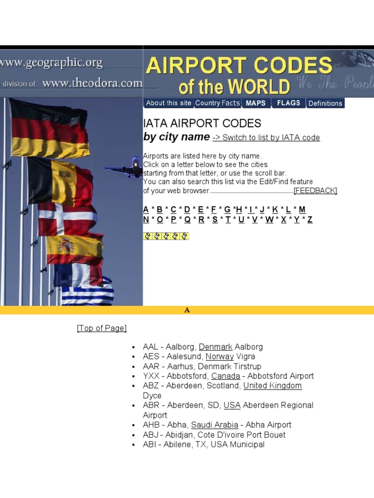 Iata Codes | PDF