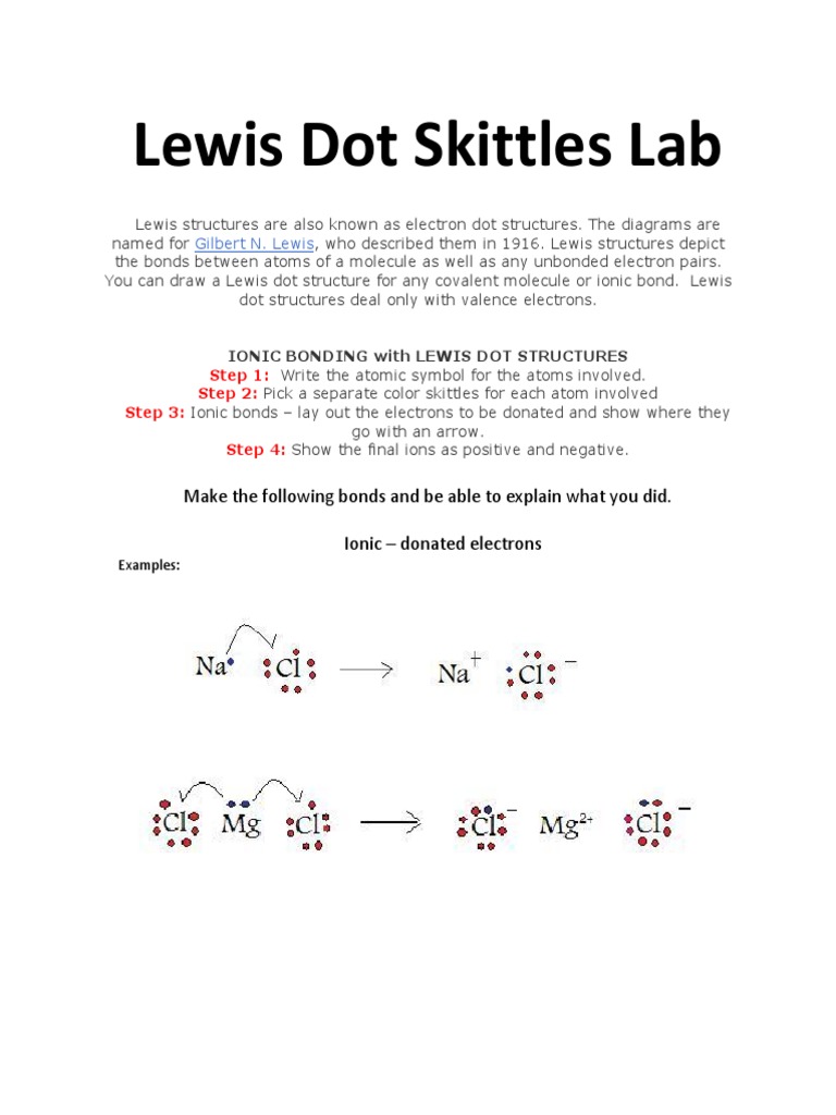 Lewis Dot Structure Ionic Compounds