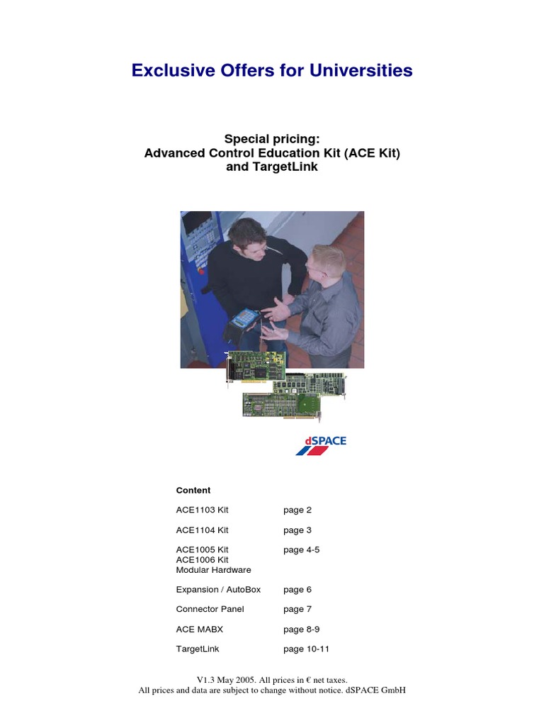 ACE Kit Overview | PDF | Input/Output | Sampling (Signal Processing)