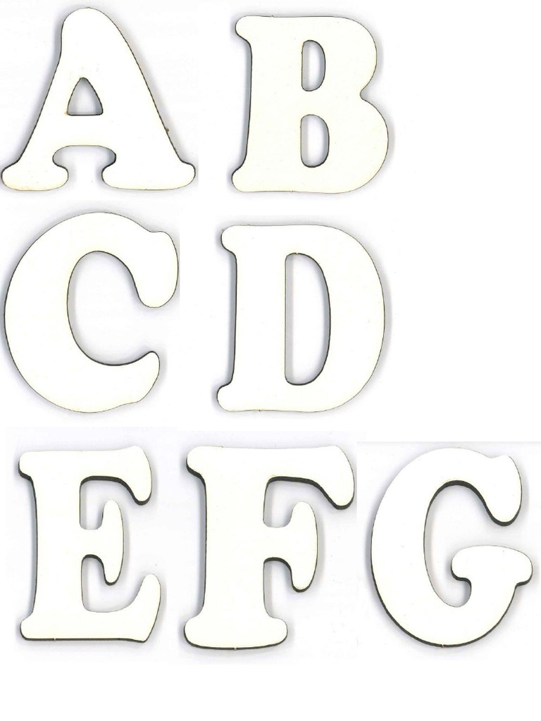 Letras Imprenta Recortables | PDF