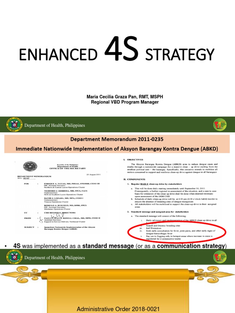 Enhanced 4S Strategy Against Dengue | PDF | Mosquito | Zika Fever