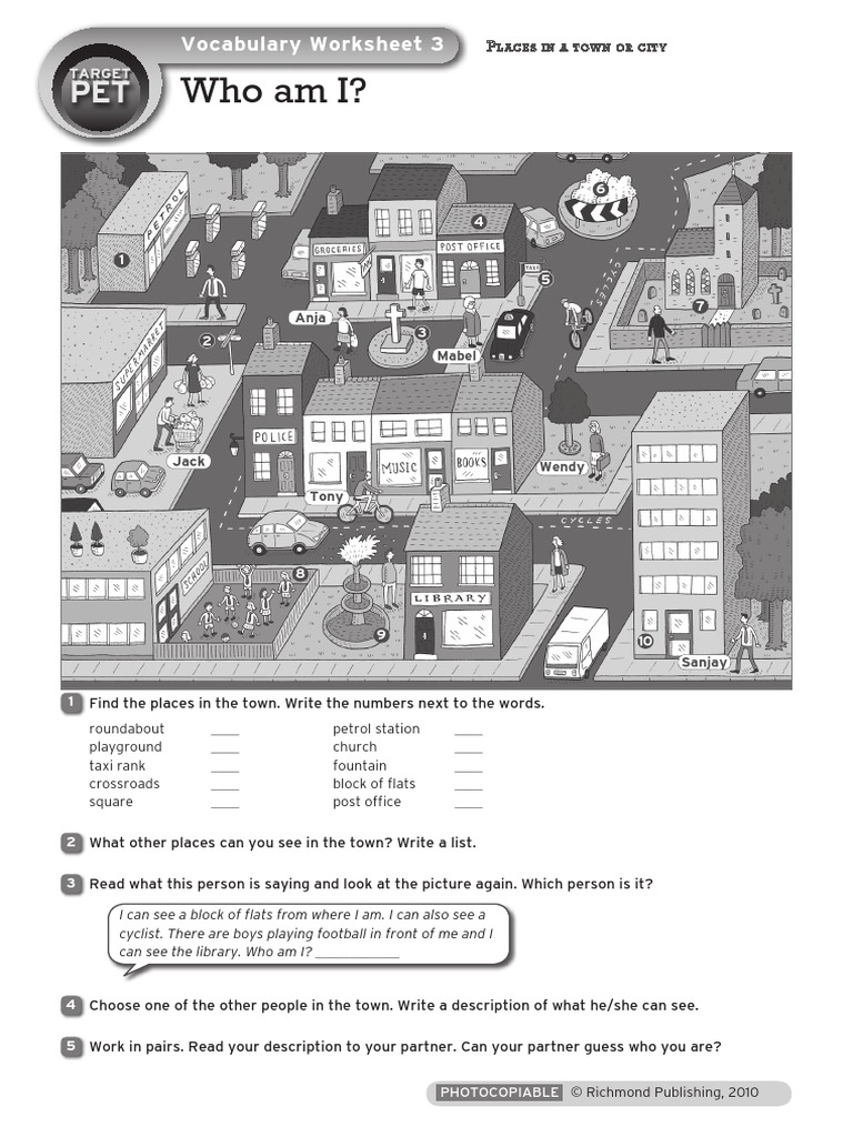 Who Am I?: Vocabulary Worksheet 3 | PDF