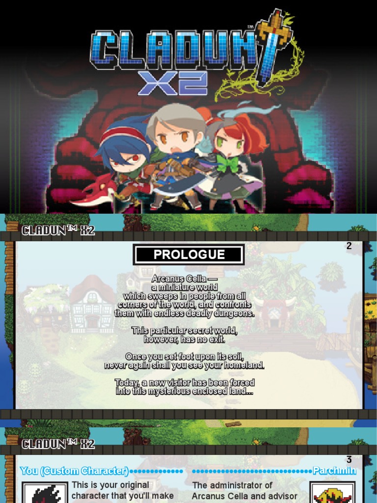 Cladun X2 Manual | PDF | Computer Keyboard | Menu (Computing)