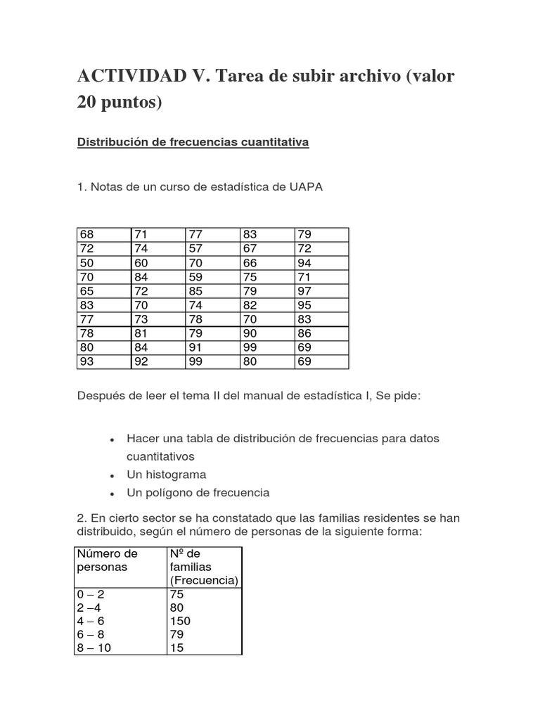 Tarea 5 Estadistica 1 Tarea 5 Estadistica 1