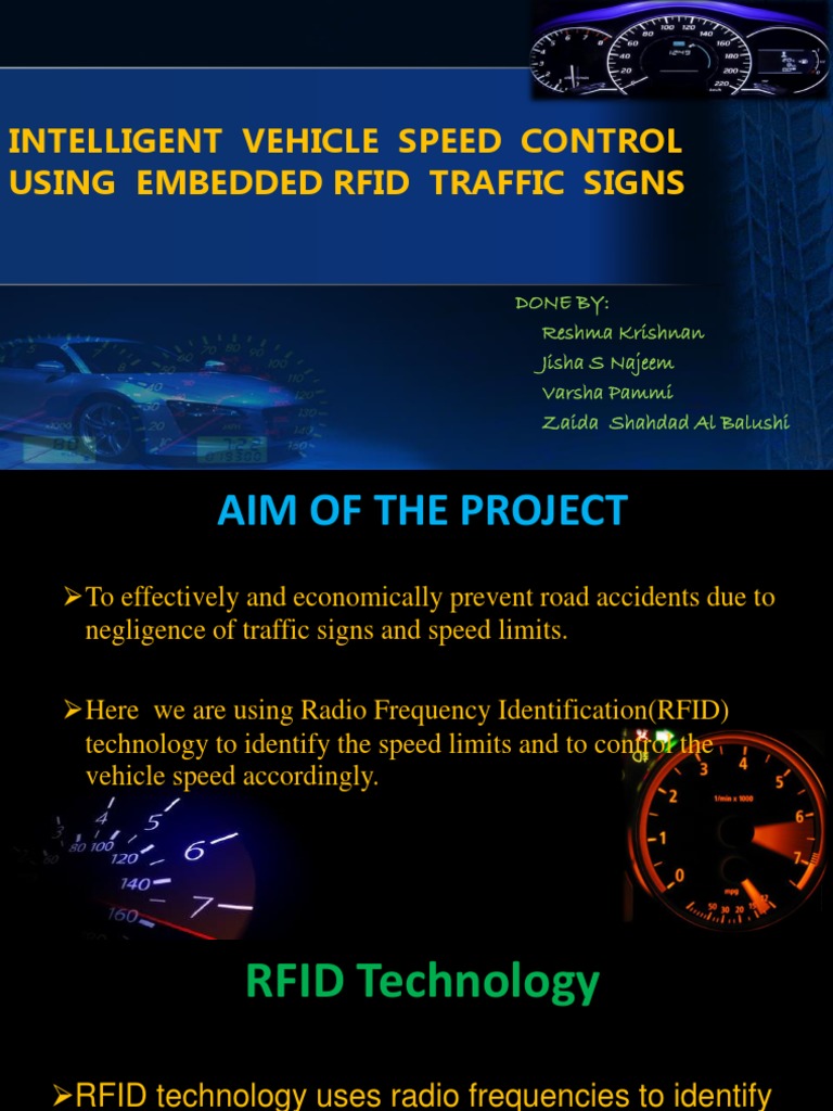 Intelligent Vehicle Speed Control Using Embedded Rfid Traffic Signs ...