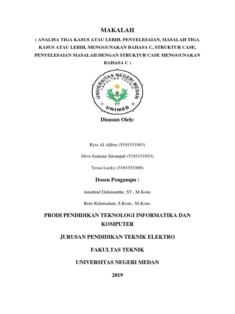 Algoritma Kelompok 5 (3 Kasus) | PDF