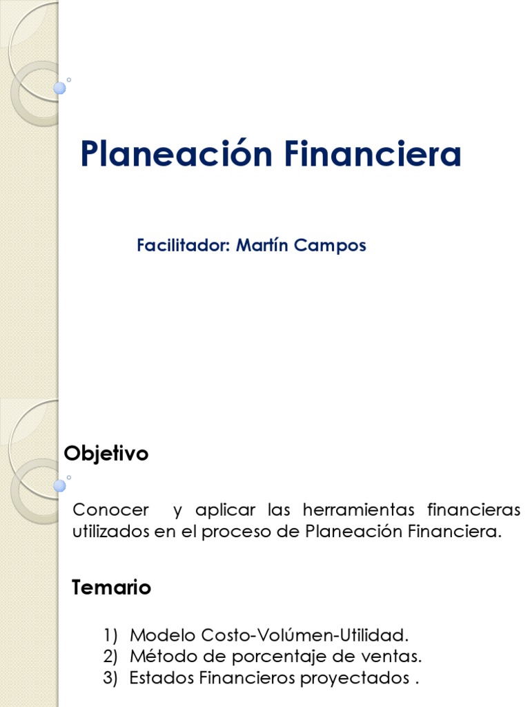 Planeacion Financiera | PDF | Apalancamiento (Finanzas) | Planificación